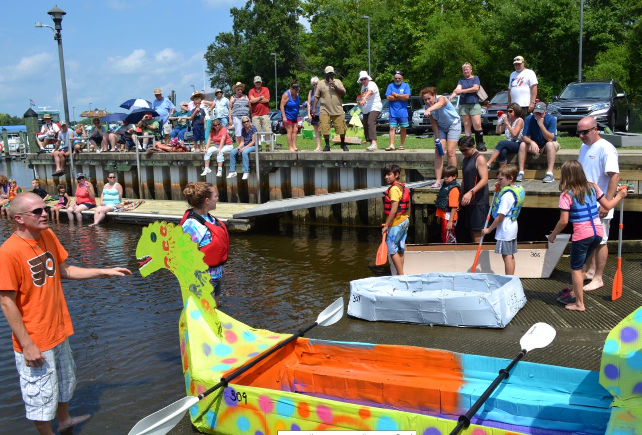 Build a boat from recycled cardboard and see if you can paddle it to ...
